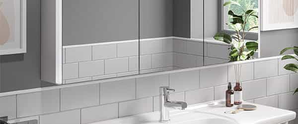 Artis LED Triple Door Mirror Cabinet with Demister Pads & Shaver Socket ...