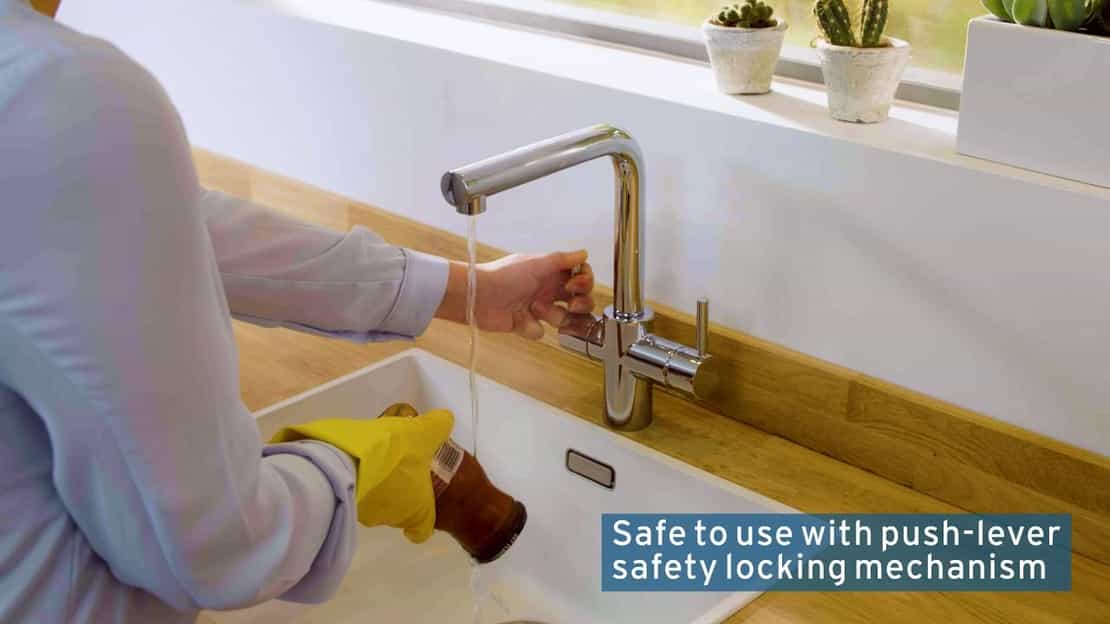 InSinkErator 3-in-1 Boiling Water Tap with Tank – Angular Chrome