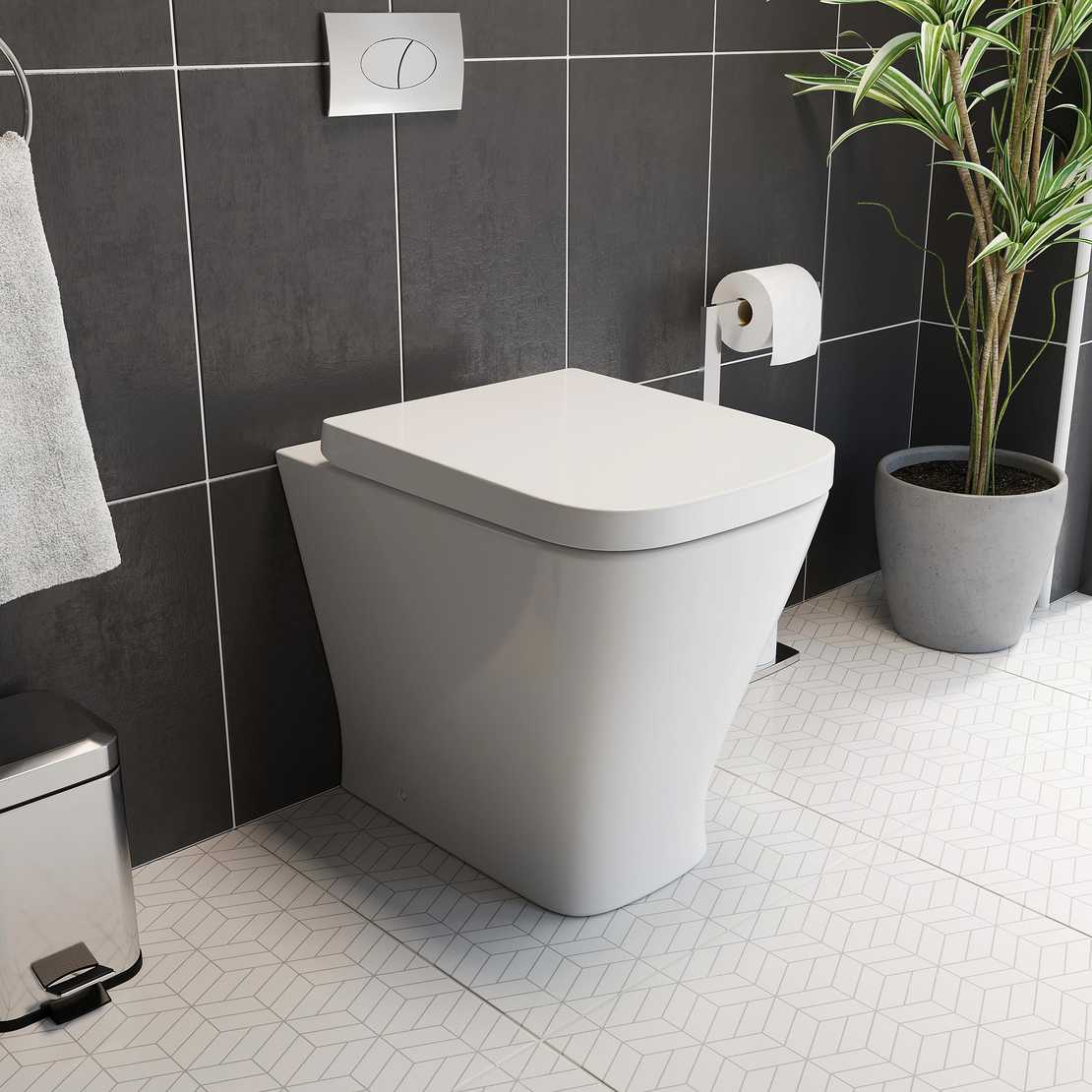 Artis White Gloss Concealed Cistern Unit & Marseille Toilet 500mm