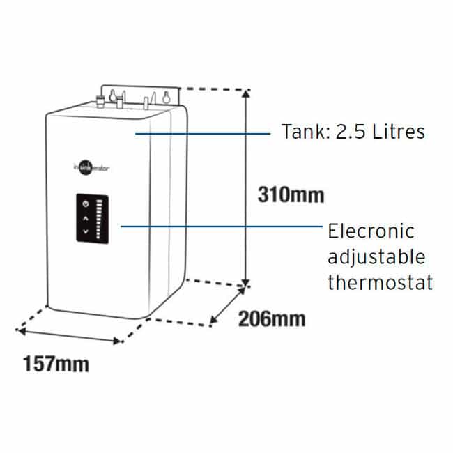 Insinkerator HC1100 Boiling Water Tap - NeoTank/NeoChiller Chrome