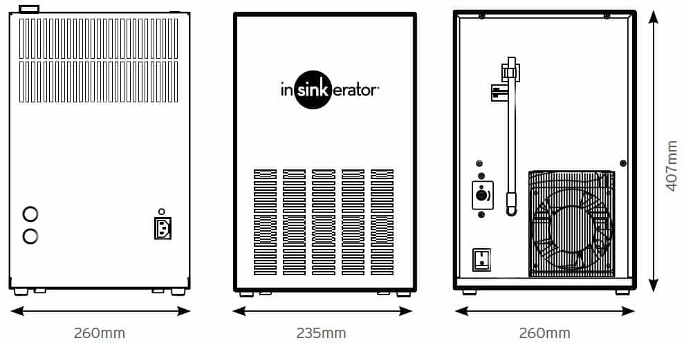 Insinkerator HC1100 Boiling Water Tap - NeoTank/NeoChiller Chrome