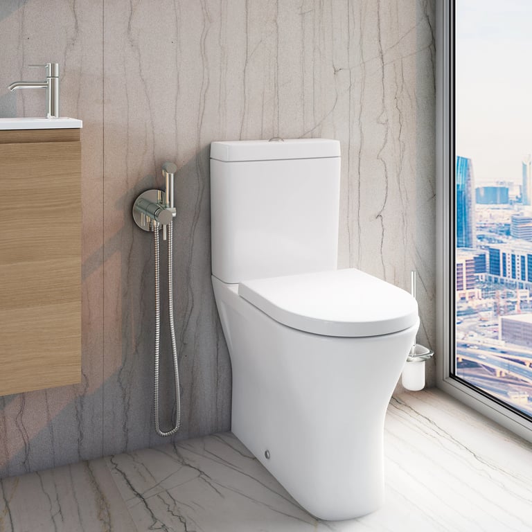 RAK Ceramics Resort Comfort Height Rimless Toilet & Seat RSTPAKMX