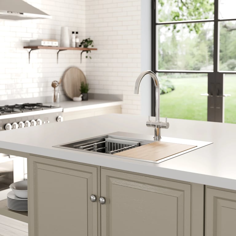 Sauber Prima Inset Single Bowl Stainless Steel Kitchen Sink