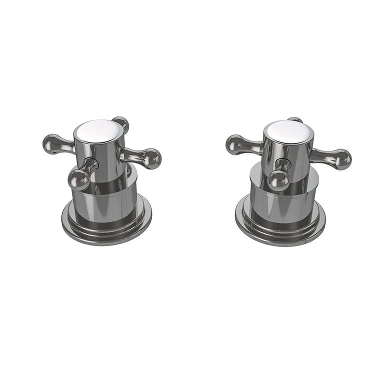 Eastlake Hawthorn Chrome Side Valve Bath Tap Handles - Cross