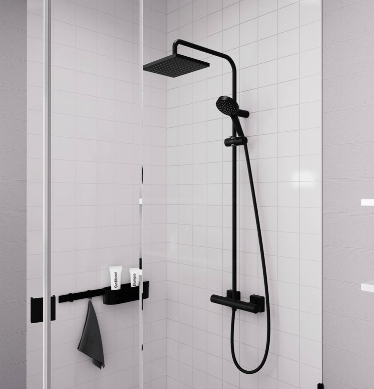 hansgrohe Vernis Shape 230 Bar Mixer Shower Black 26286670
