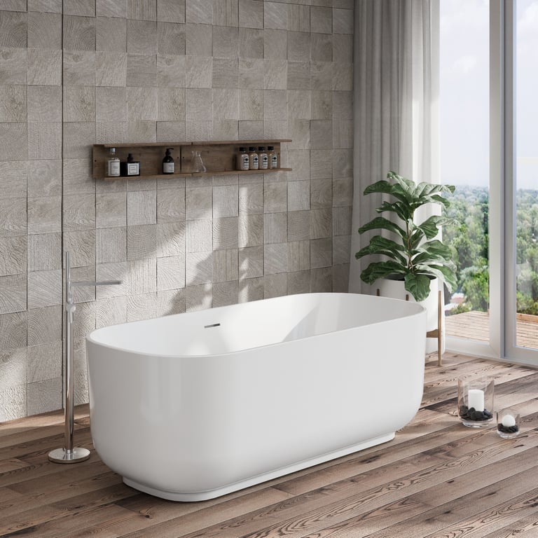 Sanctura Perpetua Freestanding Bath 1700 x 800mm