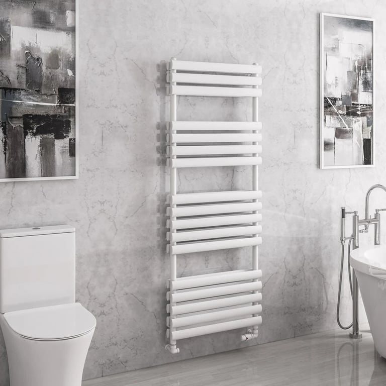 Solaro Tunstall 1600 x 600mm Double Panel Heated Towel Radiator - Matt ...