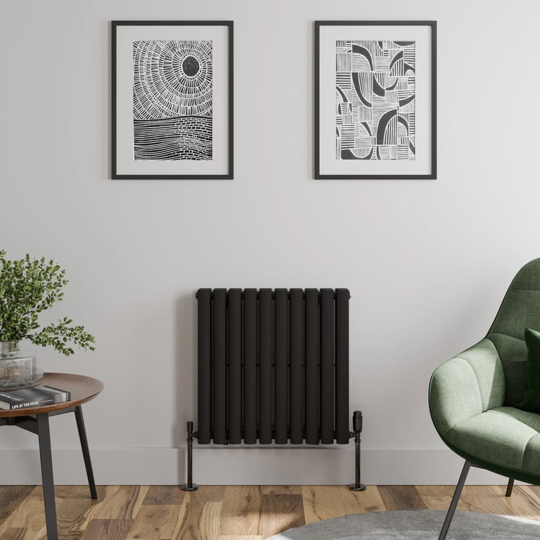 DuraTherm Horizontal Oval Tube Double Panel Designer Radiator - 600 x ...
