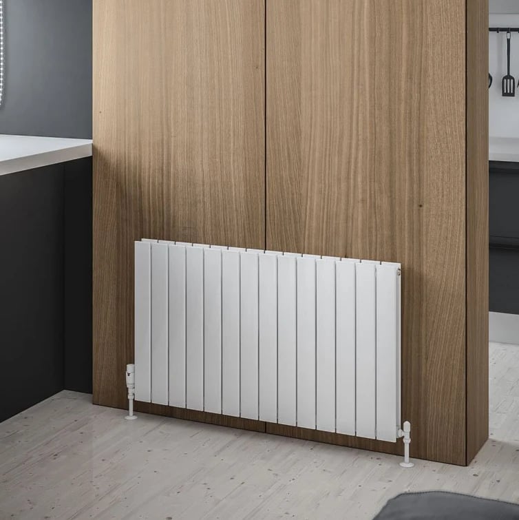 Solaro Double Panel 600 x 1032mm Designer Aluminium Radiator G