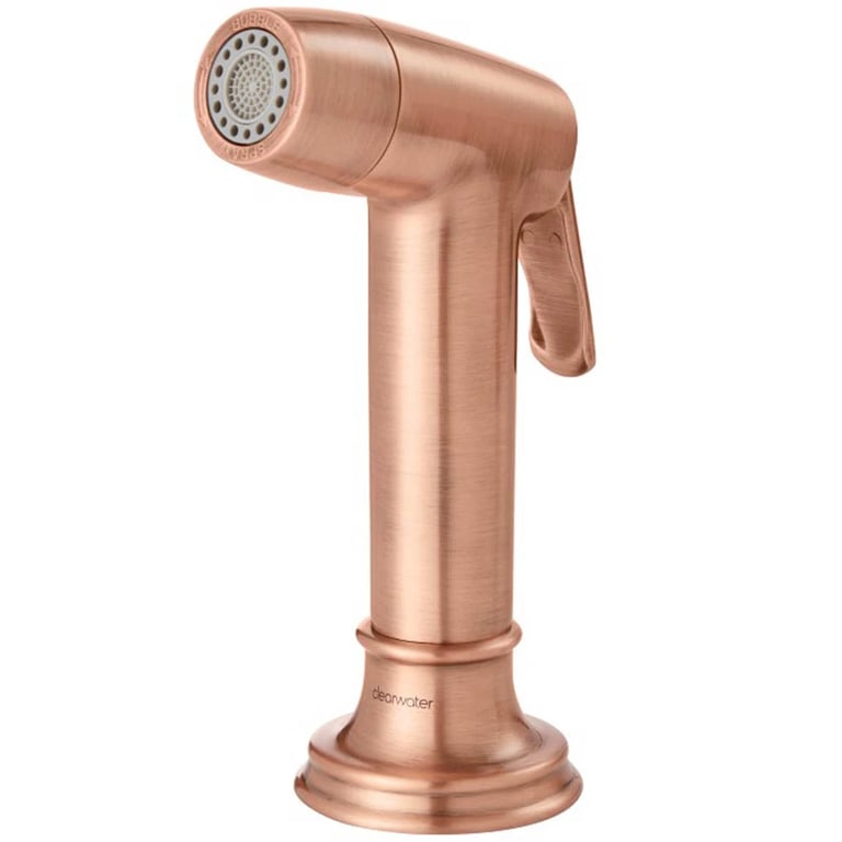 Clearwater Brushed Copper Pull Out Rinse - Single Lever