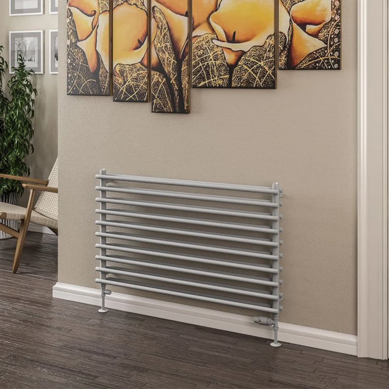 Solaro Murano 600 x 1000mm Designer Radiator - Matt Grey