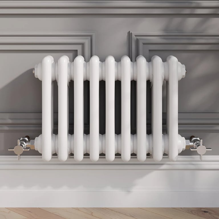 Park Lane Traditional Colosseum Triple Bar Column Radiator White 300 x ...