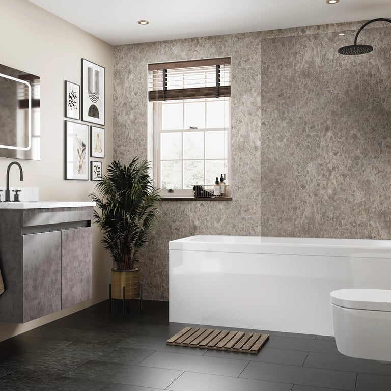 Multipanel Linda Barker Siena Marble Wall Panel Hydrolock 2400 x 900mm