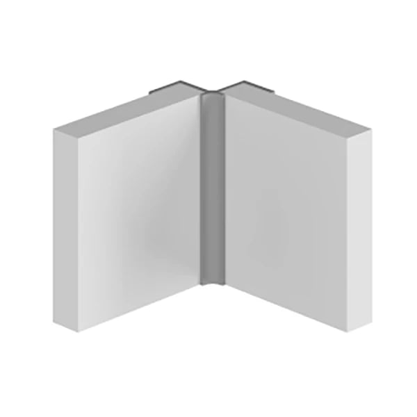 Multipanel Panel Internal Corner Profile A Polished Silver 2750mm
