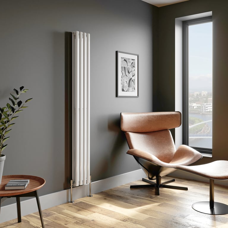 DuraTherm Vertical Oval Tube Double Panel Designer Radiator - 1800 x ...