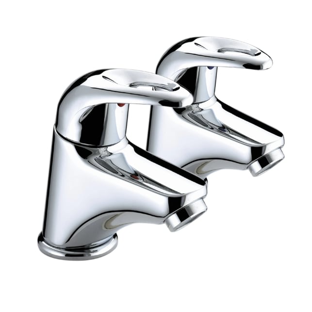 Bristan Java Basin Pillar Taps - Chrome J 1/2 C