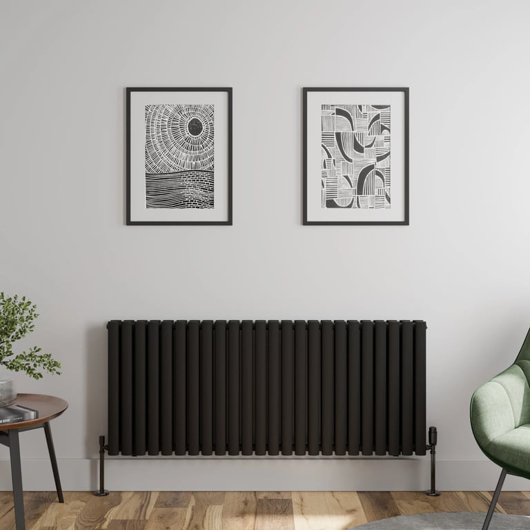 DuraTherm Horizontal Oval Tube Double Panel Designer Radiator - 600 x ...