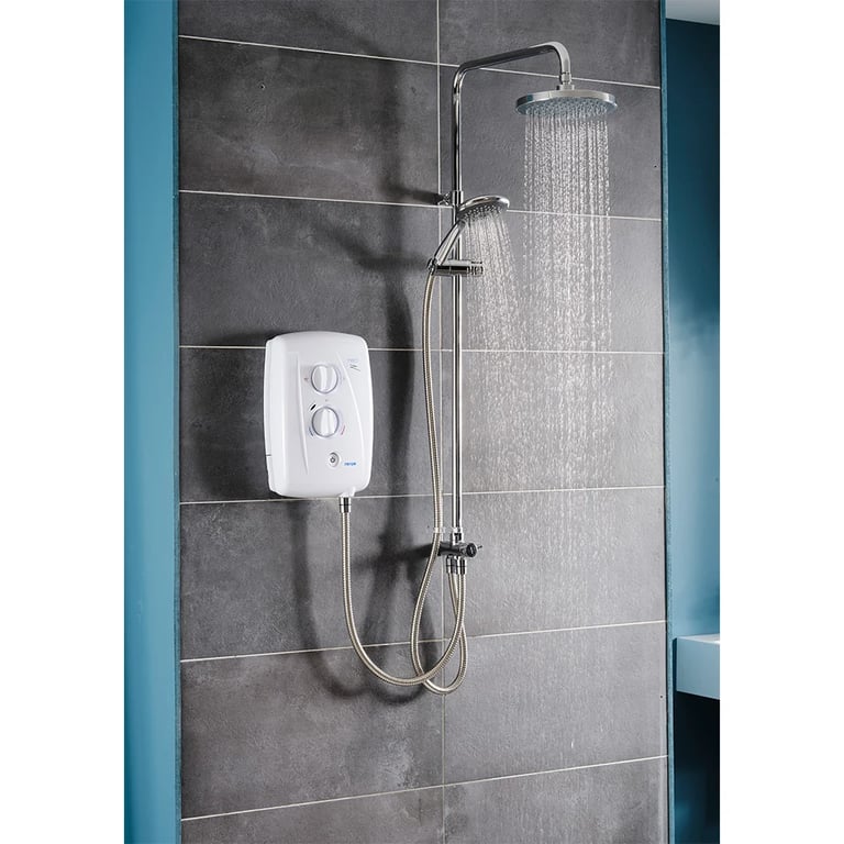 Triton T80Z Fast-Fit DuElec® 9.5kW Electric Shower White GEFFDU91