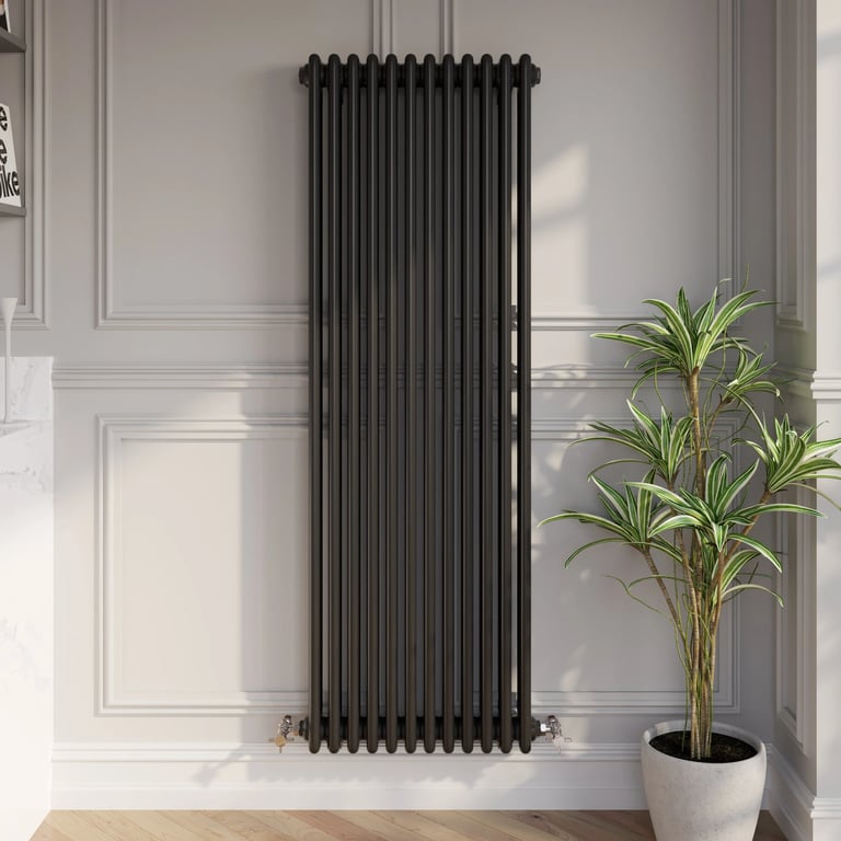 Park Lane Traditional Vertical Colosseum Triple Bar Column Radiator ...
