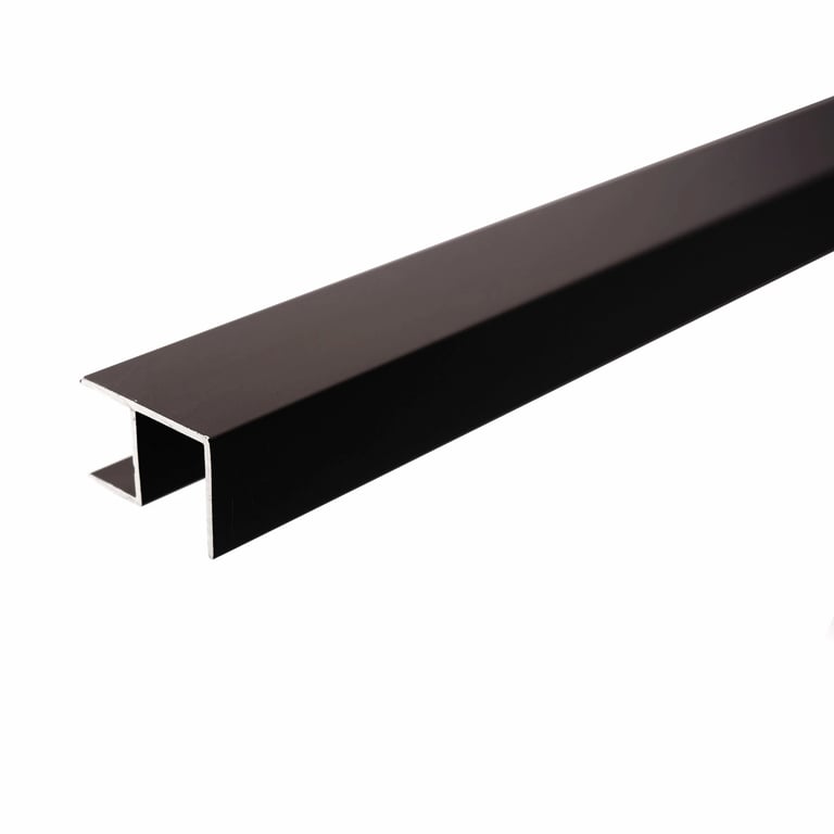Multipanel Wall Panel Flush Corner Profile Type 100 Black