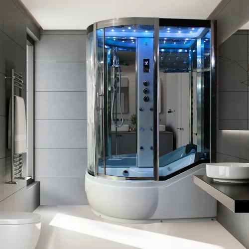 Insignia 3rd Generation Steam Shower Bath 1500 x 850mm – Mirror
