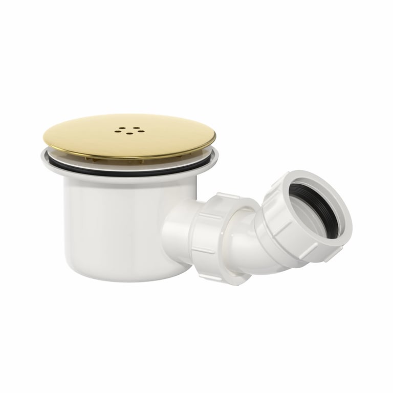 Hydrolux High Flow Shower Waste 90mm - Brushed Brass