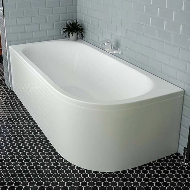 Sanctura White Gloss Bath Panel 1700mm
