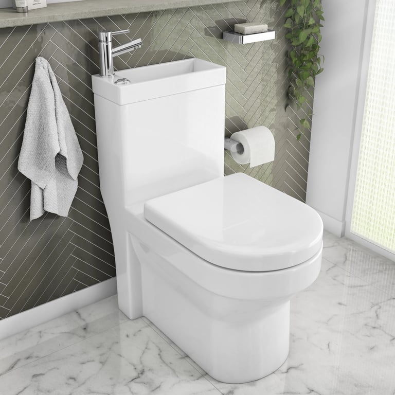 Basin on top of toilet store