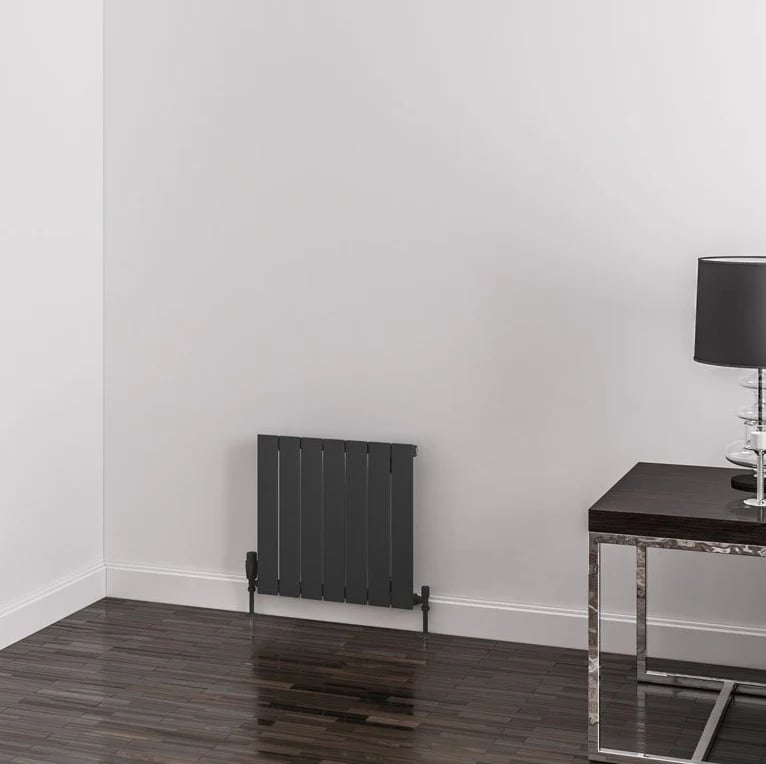 Solaro Single Panel 500 x 514mm Designer Aluminium Radiator Matt