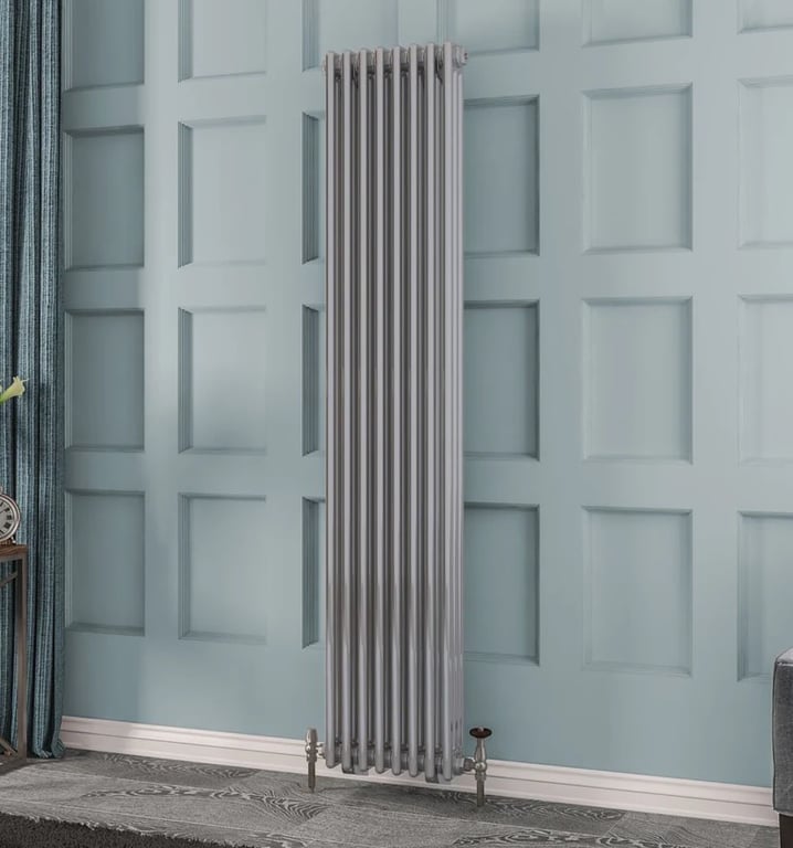 Eastlake Rivassa 1800x383 3 Column Vertical Radiator Chrome