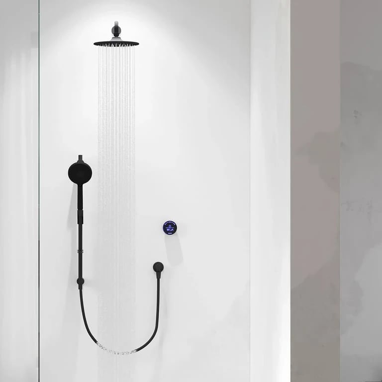 Aqualisa Smart Glo Dual Digital Shower Gravity Pumped Black