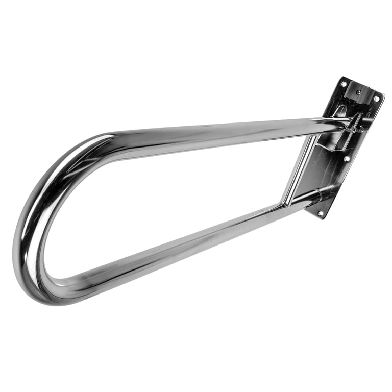 Croydex Stainless Steel Fold Away Hand Rail in Chrome