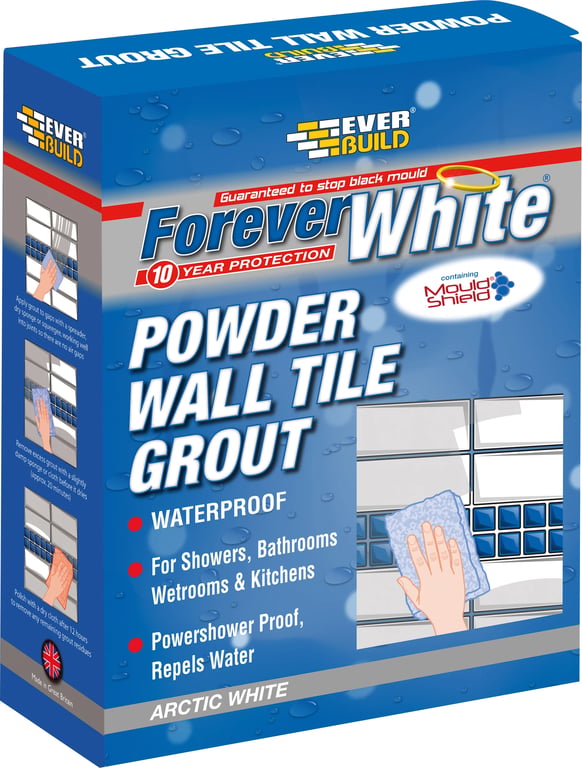 Everbuild Forever White Pow Wall Tile Grout - 3kg