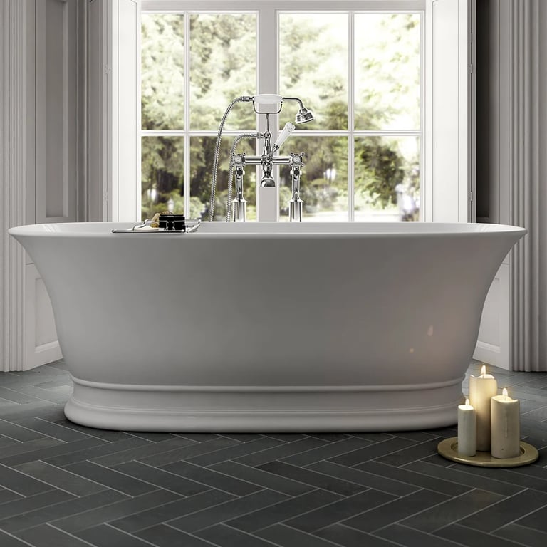 Hudson Reed Farringdon Traditional Freestanding Bath 1555 x 740mm