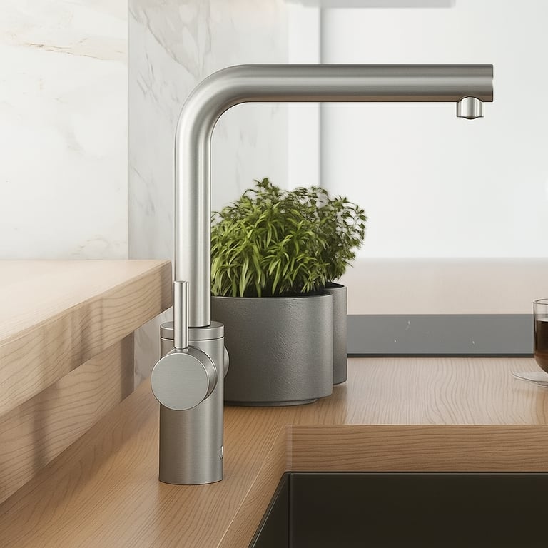 InSinkErator 3-in-1 Boiling Water Tap with NeoTank Brushed