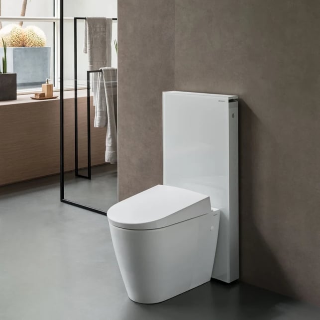 Geberit Monolith Sanitary Module for Floor Standing WC, 101cm – White ...