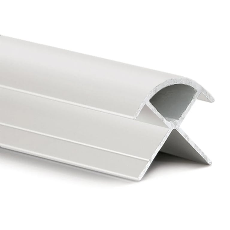 Starline Bathroom Wall Panel Aluminium External Corner Trim White 2.4m