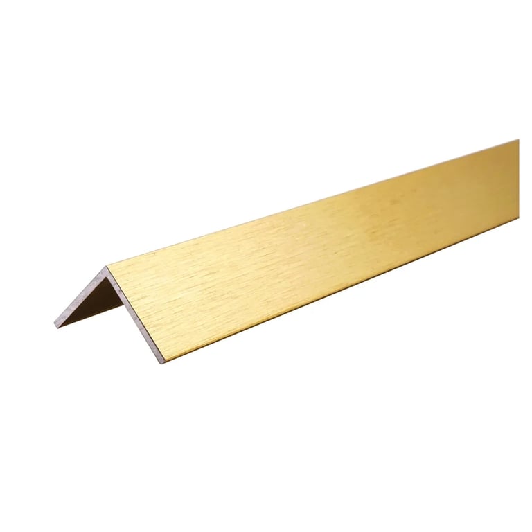 Multipanel Wall Panel Angle Profile Type 102 Brushed Brass 2750mm