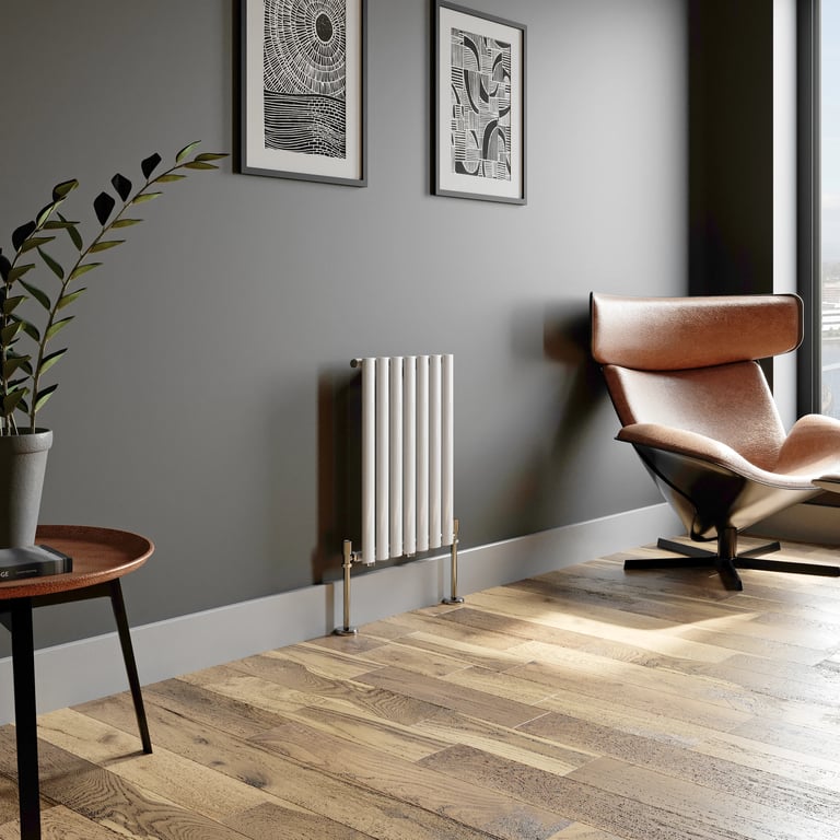 Horizontal Single Panel Designer Radiator 600x420mm White