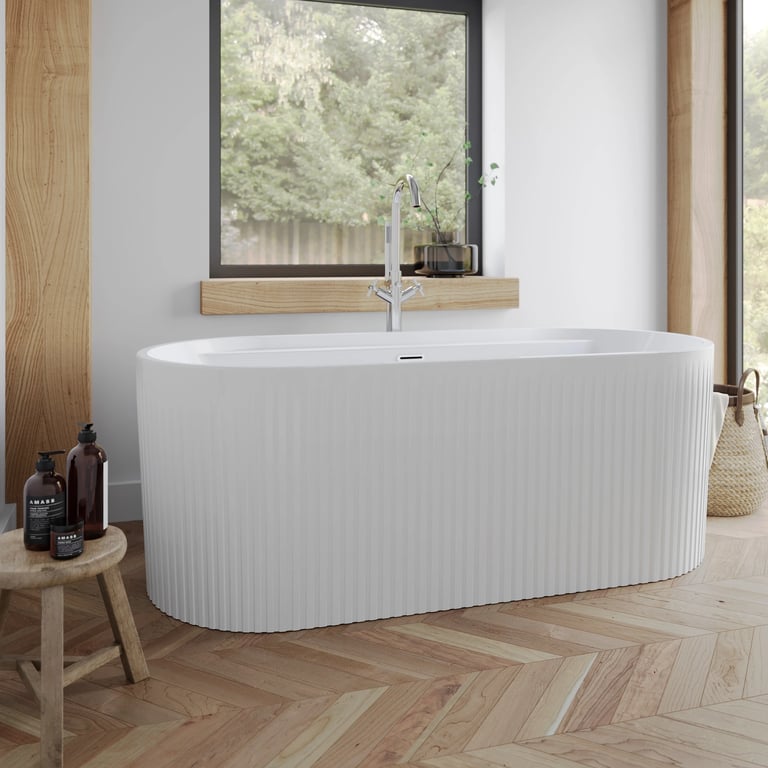 Affine Fluted Freestanding Bath 1700 x 750mm