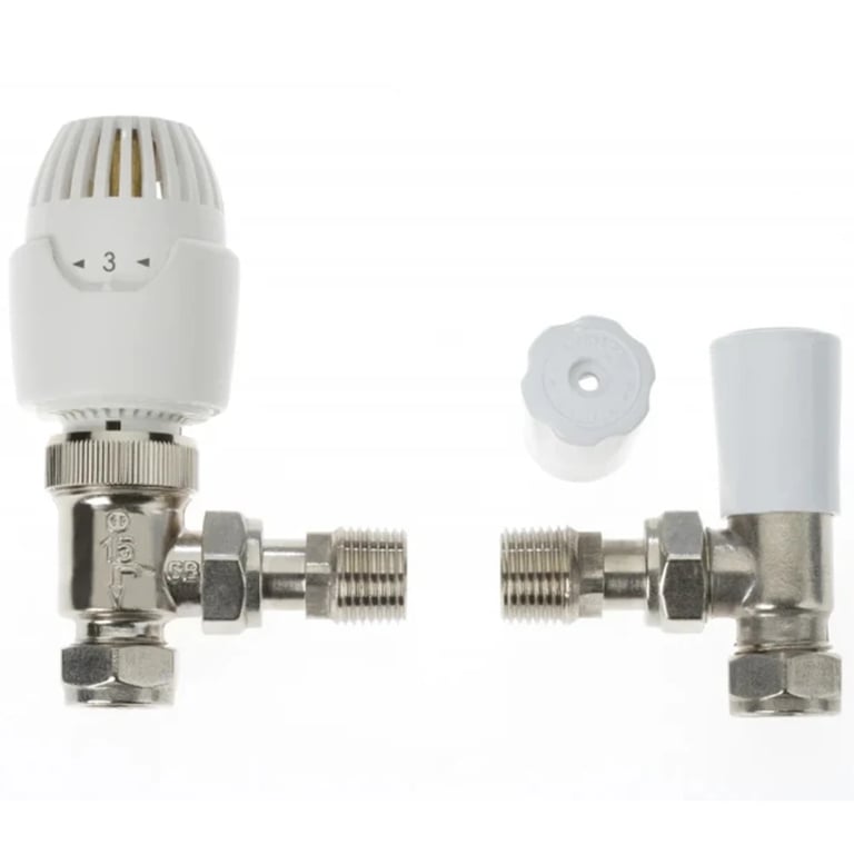 Drayton RT212 Angled Thermostatic Radiator Valve Pack 10mm - White 08 ...