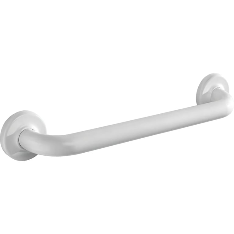 Twyford Avalon Straight Grab Rail 450mm White - AV4901WH