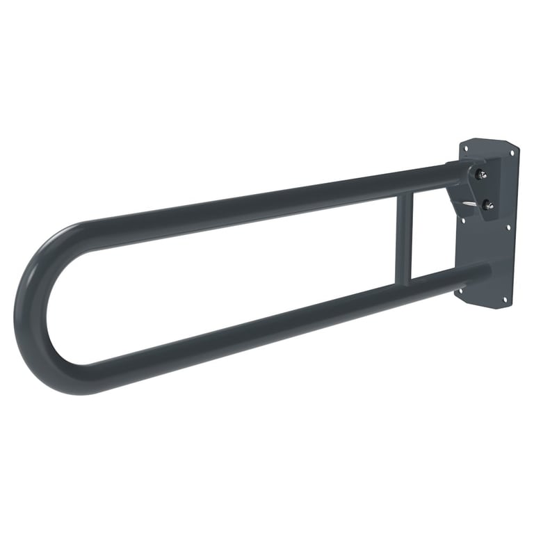 Fitzroy of London Style Hinged Grab Rail Dark Grey 211880/DG