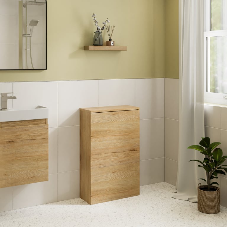 Artis Centro Oak Back to Wall Toilet Unit Only 800mm x 500mm