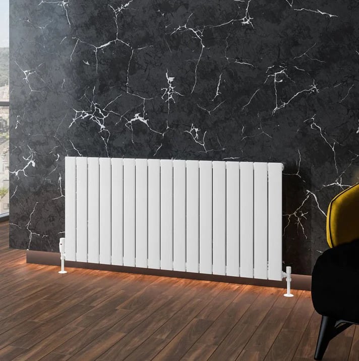 Solaro Single Panel 600 x 1254mm Designer Aluminium Radiator G