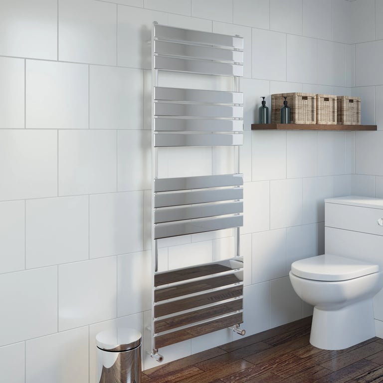 DuraTherm Dual Fuel Towel Radiator - Chrome 1600 x 600mm