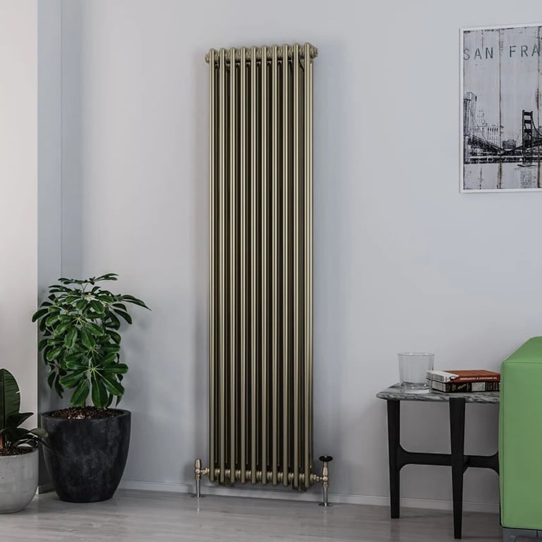 Eastlake Rivassa 1800x473 2 Column Vertical Radiator Bronze