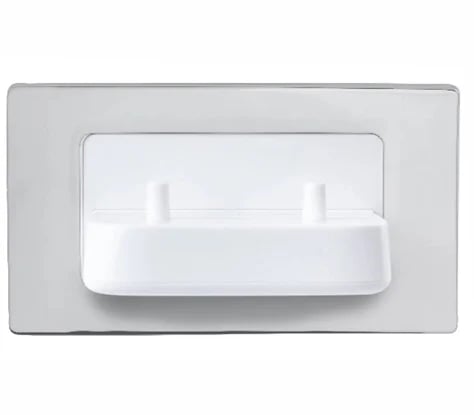 ProofVision Dual In-Wall Electric Toothbrush Charger, Steel Frame