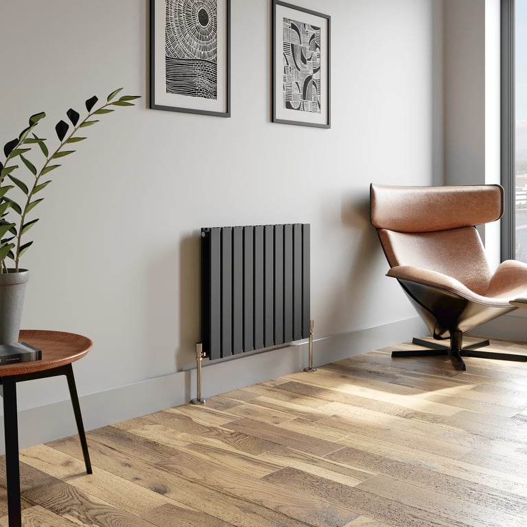 DuraTherm Double Flat Panel Designer Radiator 600x760mm Anth