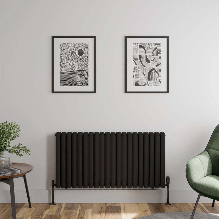 DuraTherm Horizontal Oval Tube Double Panel Designer Radiator - 600 x ...